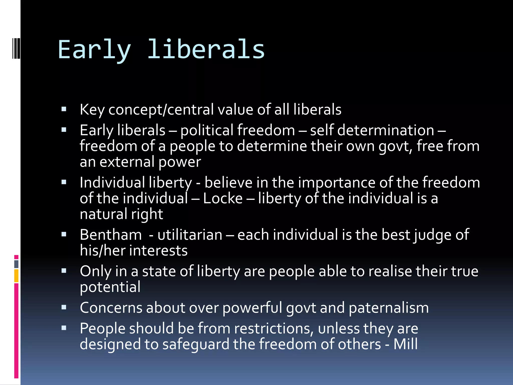 Liberalism and freedom | PPTX