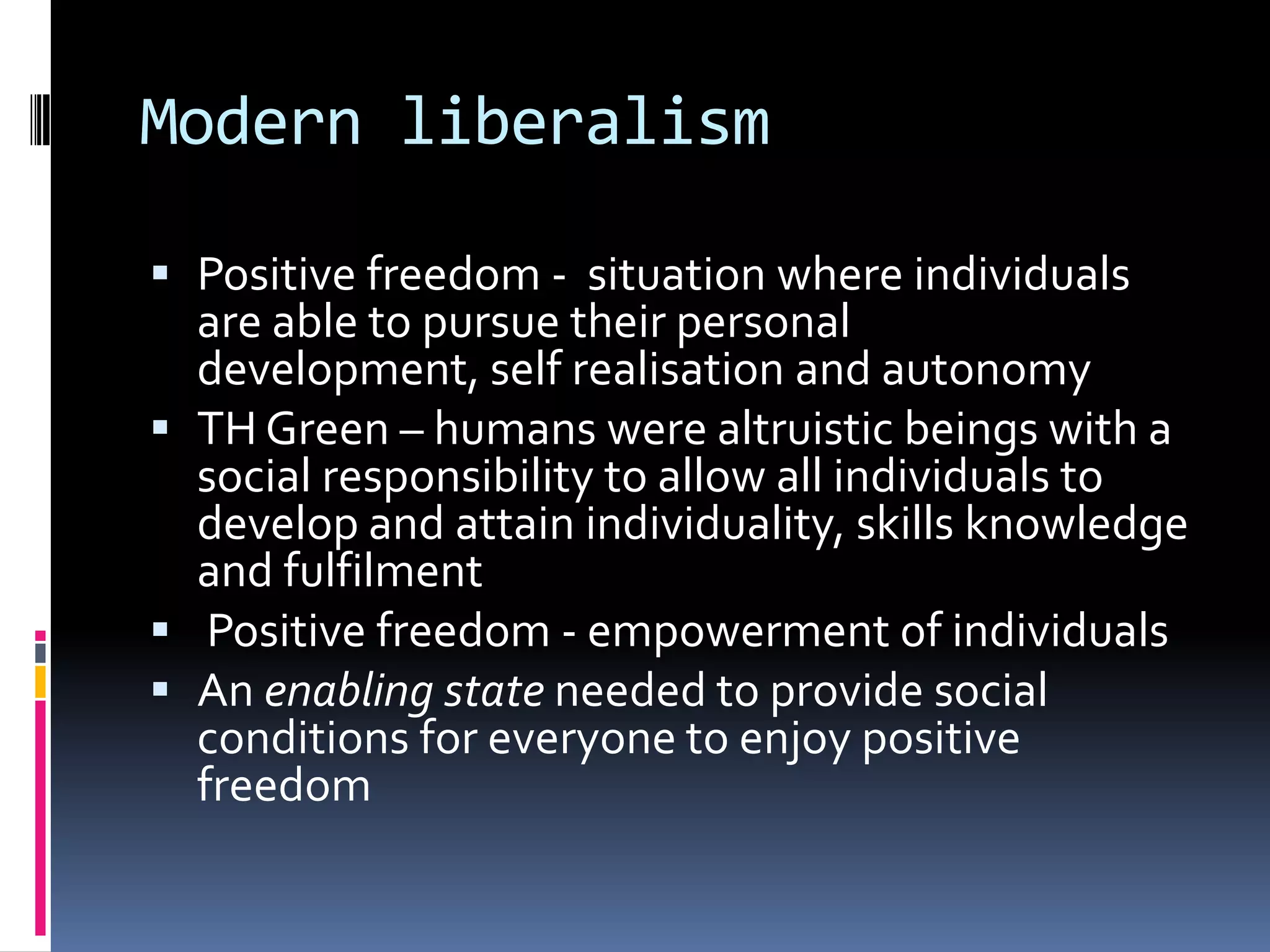 Liberalism and freedom | PPTX