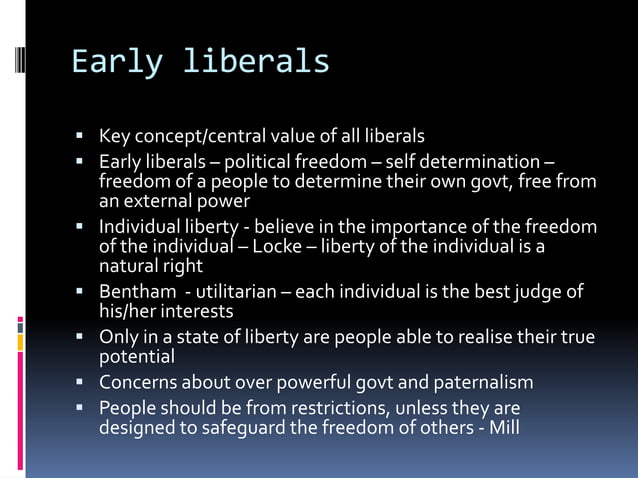 Liberalism and freedom | PPT