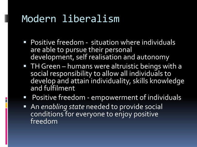 Liberalism and freedom | PPT