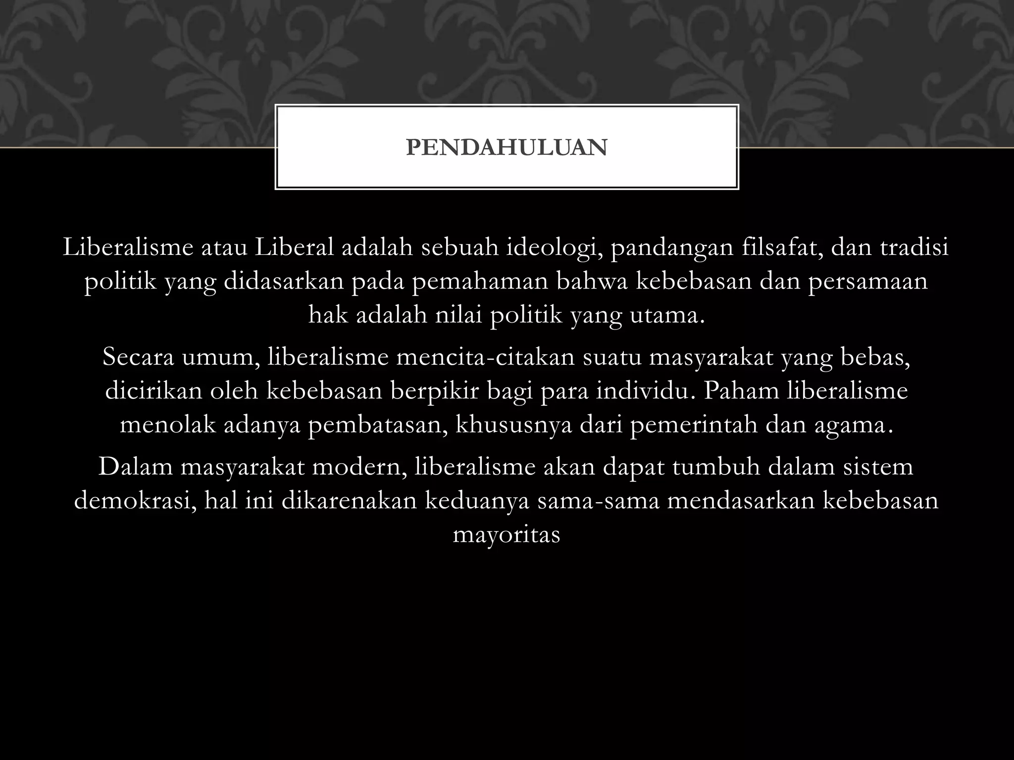 Liberalisme | PPTX