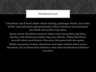 Liberalisme | PPTX