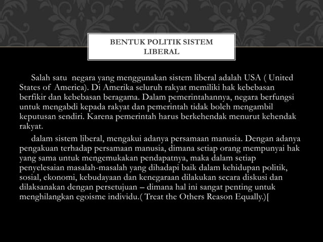 Liberalisme | PPTX