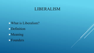 Liberalism, pluralism, transactionalism | PPTX
