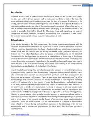 Liberalization | PDF
