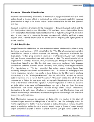 Liberalization | PDF