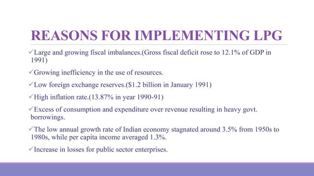 Liberalization Privatization Globalization (LPG) | PPT