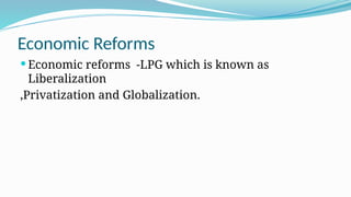 Liberalization(Economics subject-Economic reforms | PPTX