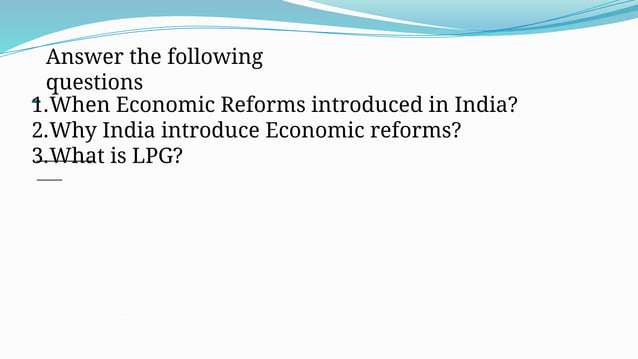 Liberalization(Economics subject-Economic reforms | PPTX