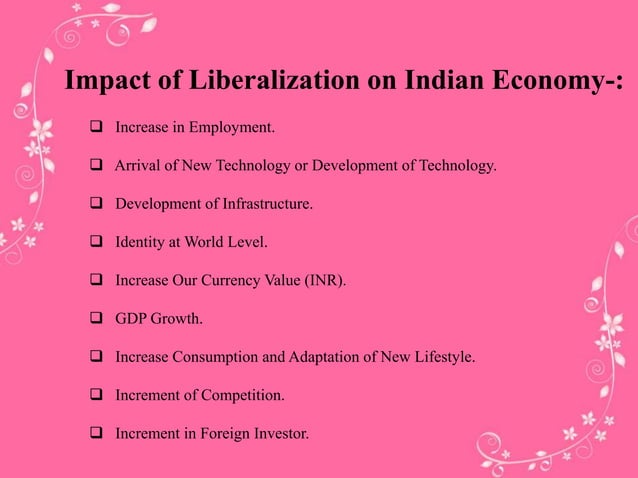 Liberalization of india (nigam sir) | PPTX