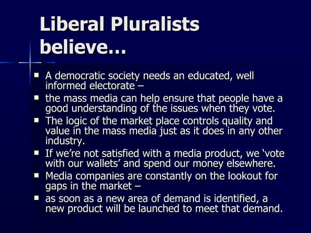Liberal pluralism def | PPT