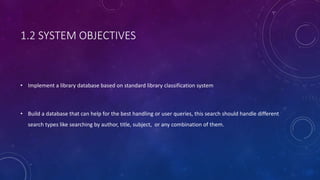 Liberary management system | PPTX