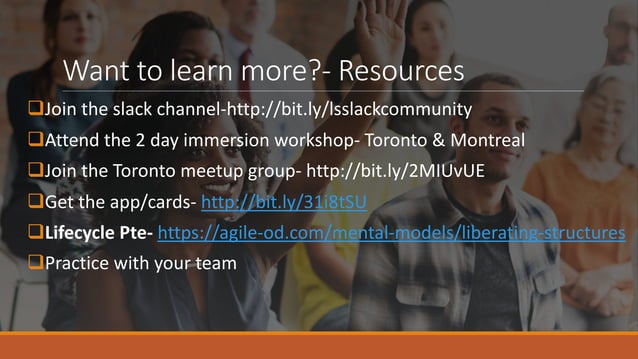 Liberating structure rejuvenate your meetings | PPT