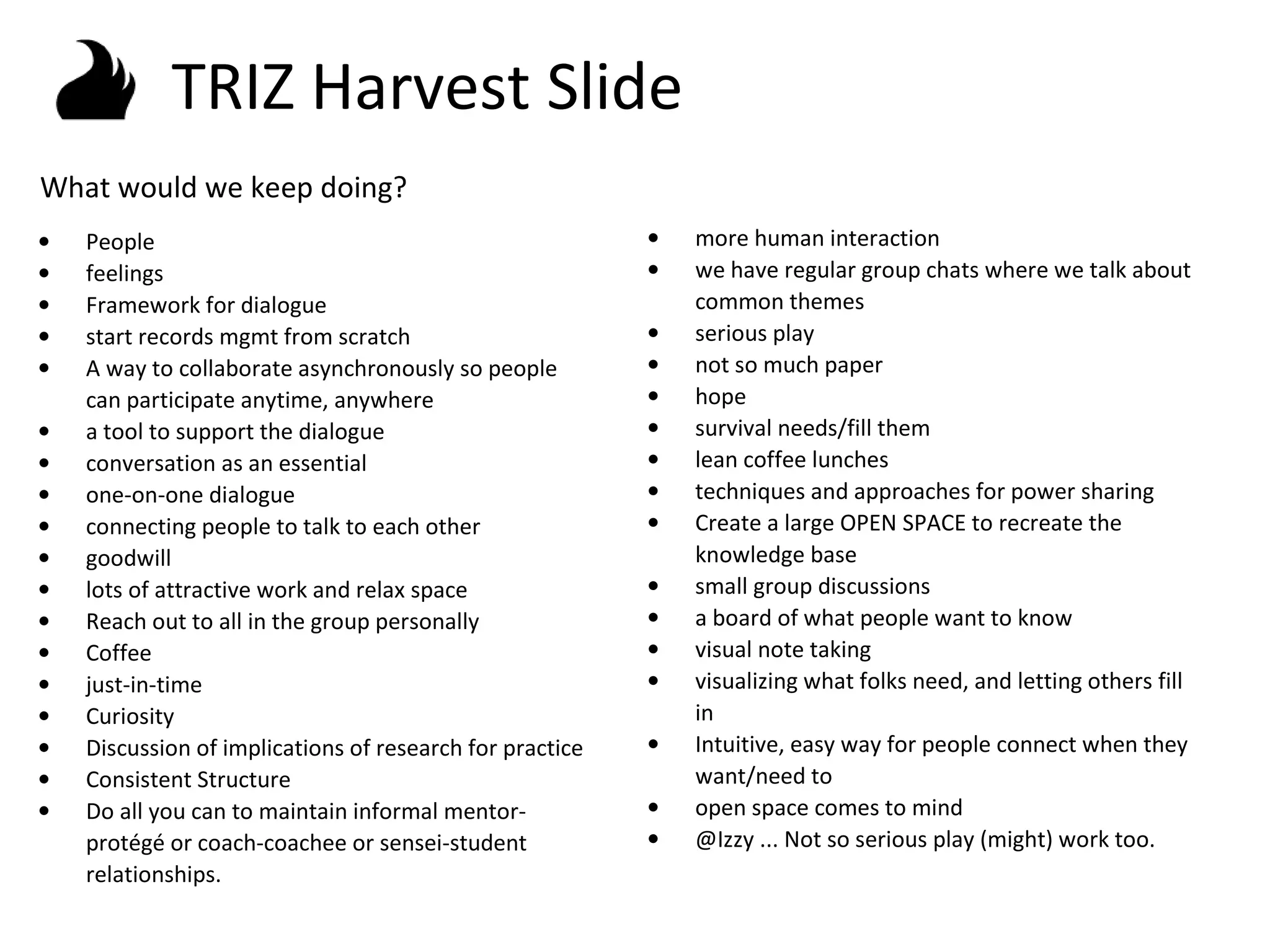 Liberating Structures for Knowledge Sharing | PPT