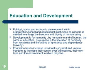 LIBERATION AND EDUCATION LIBERATION AND EDUCATION.ppt