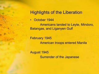 Liberation, history i | PPTX