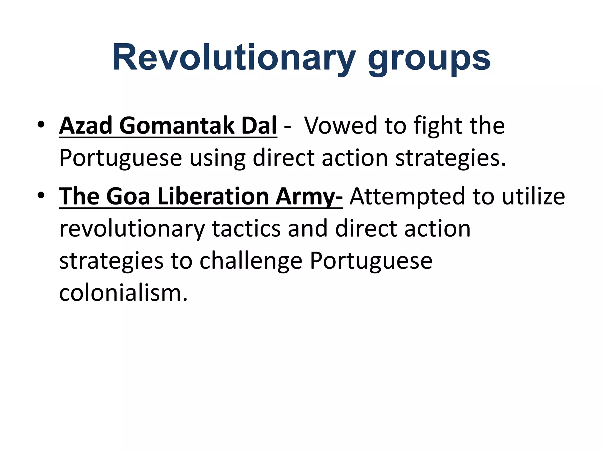 Liberation movement of goa | PPTX