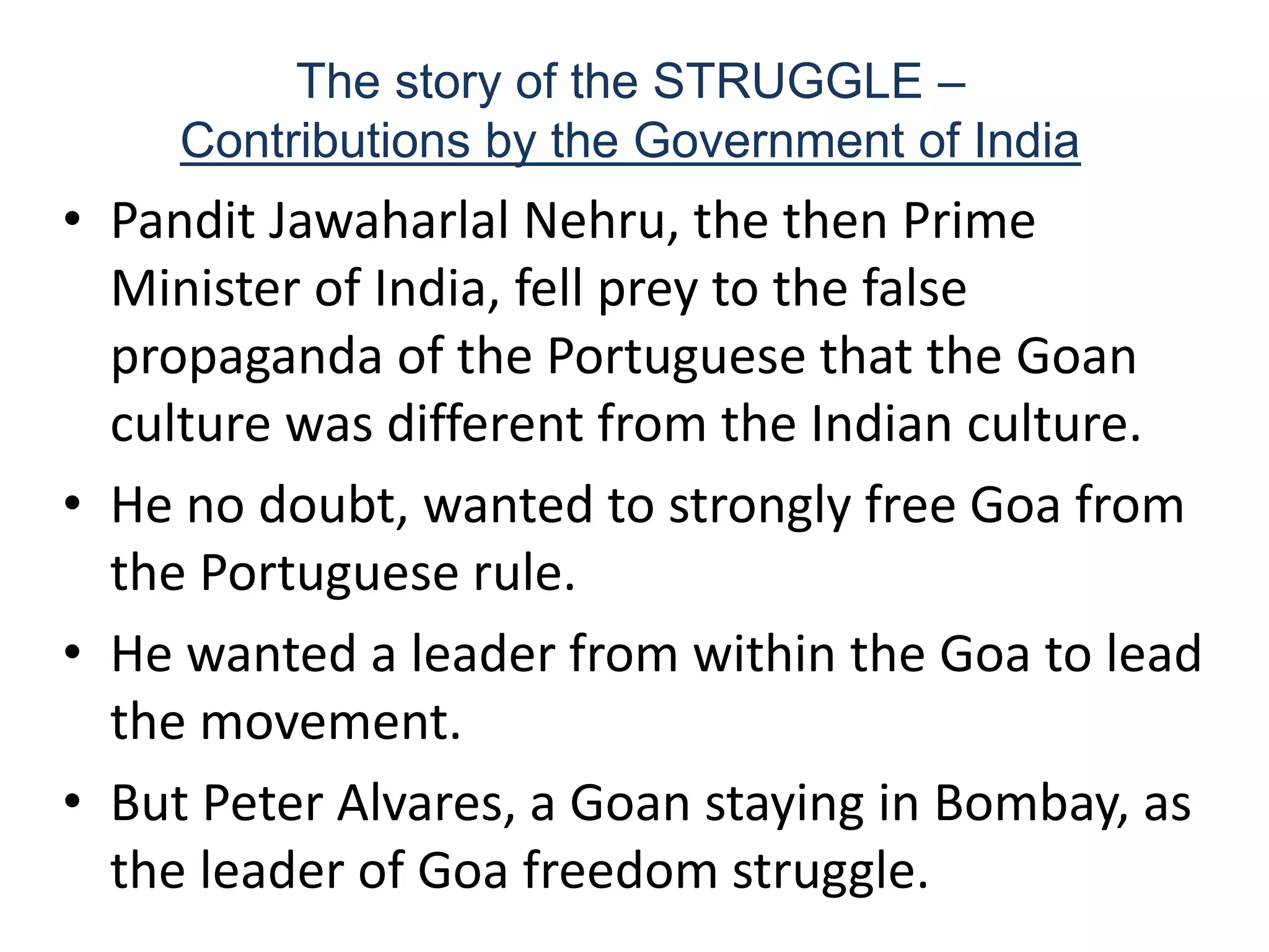 Liberation movement of goa | PPTX