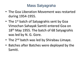 Liberation movement of goa | PPTX