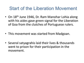 Liberation movement of goa | PPTX