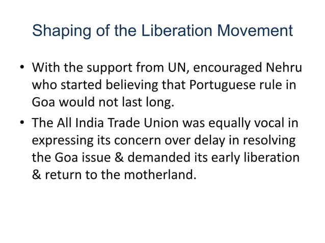 Liberation movement of goa | PPTX