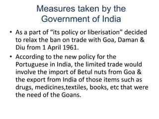 Liberation movement of goa | PPTX