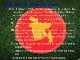 Liberation war of bangladesh | PPTX