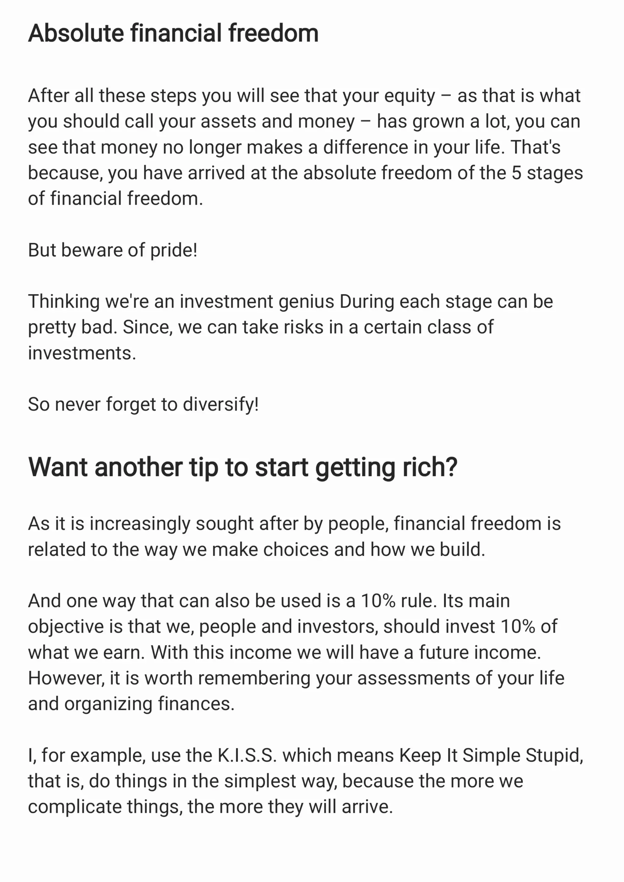 Financial Freedom | PDF