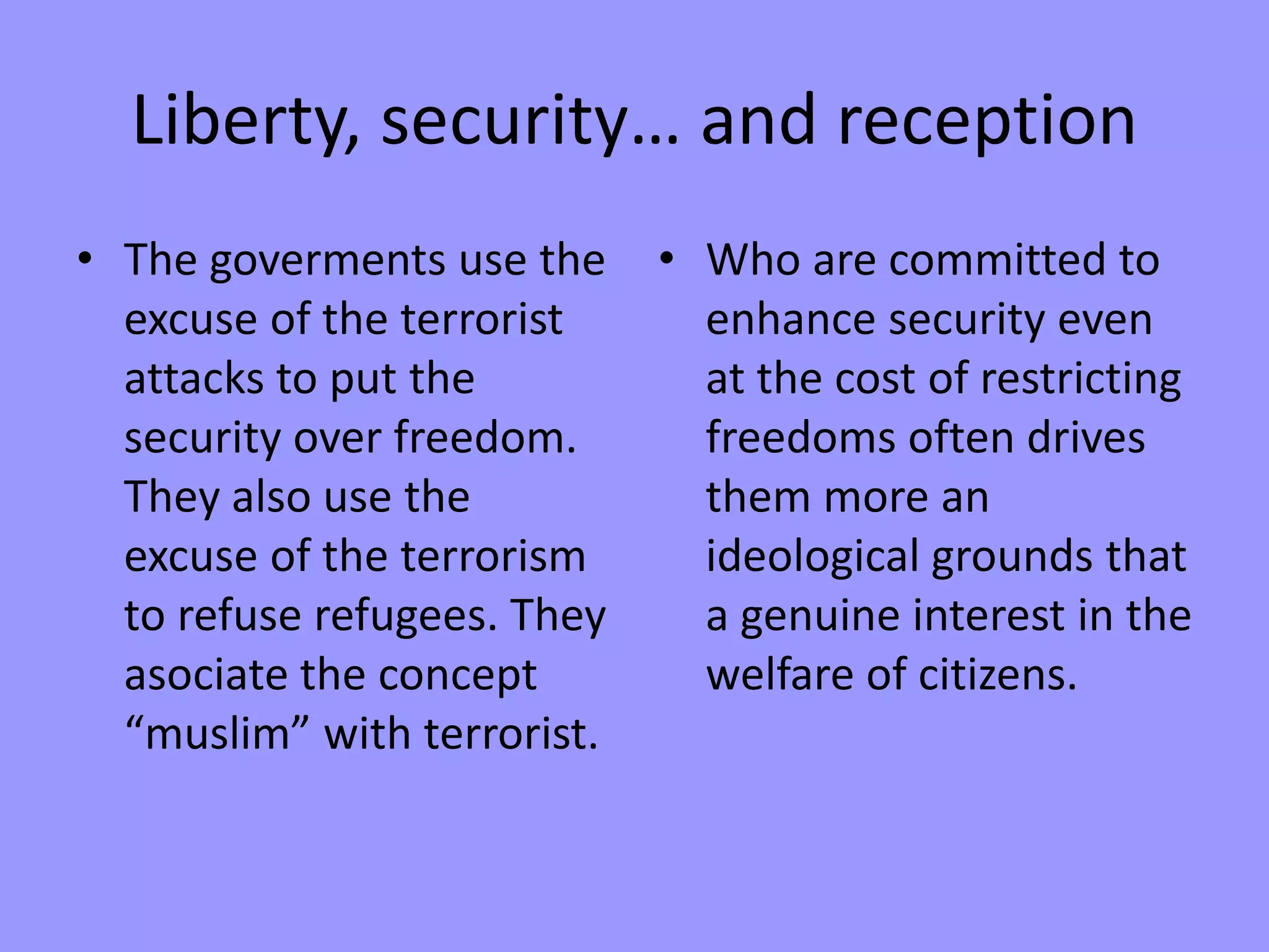 Freedom vs. Safety | PPTX