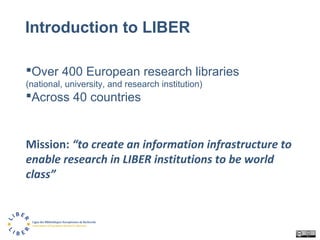 LIBER fostering Open Science and Knowledge Discovery | PPT | Computer ...