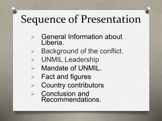 UNMIL United Nations Mission in Liberia | PPT