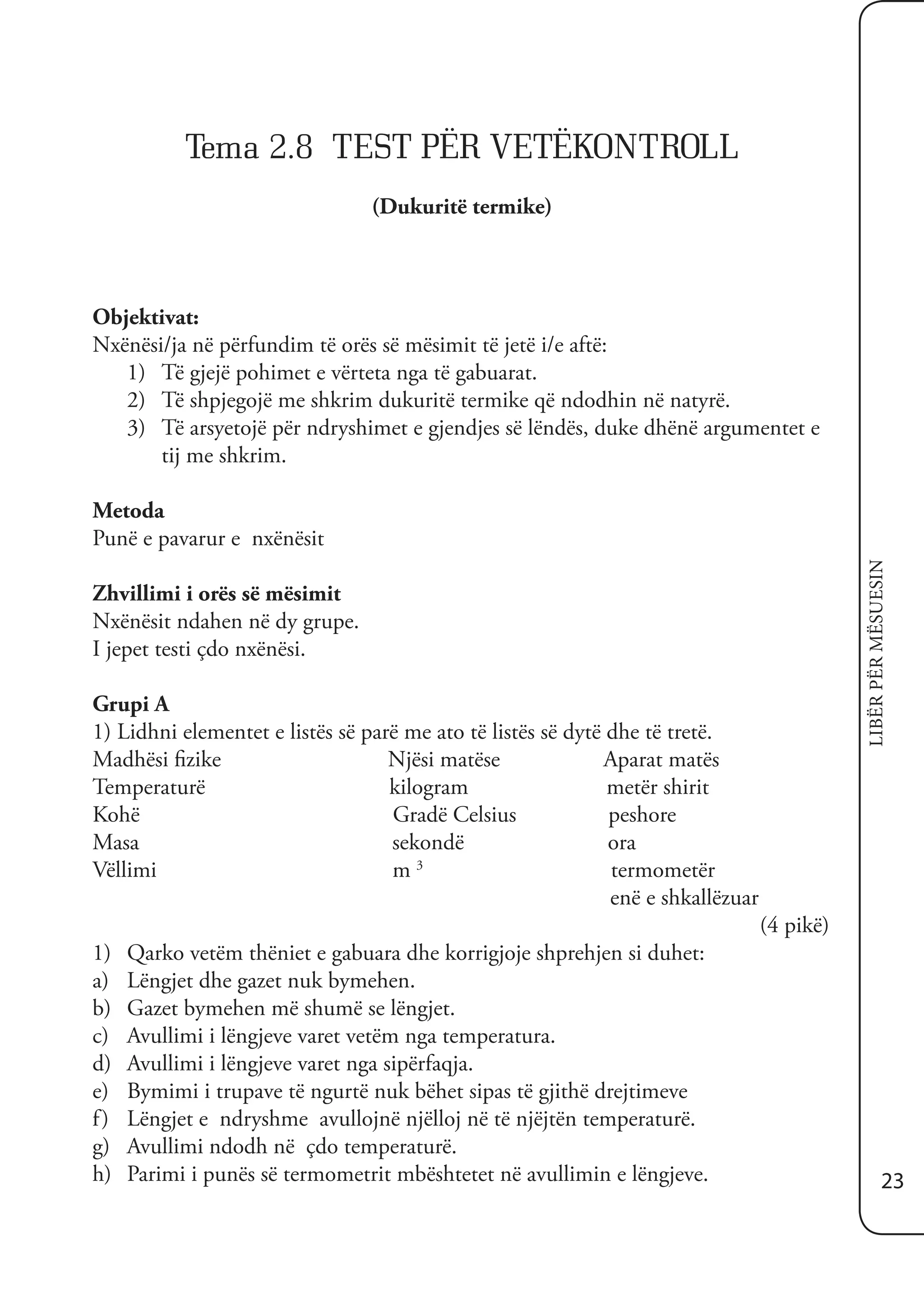 Liber mesuesi fizika 6 | PDF