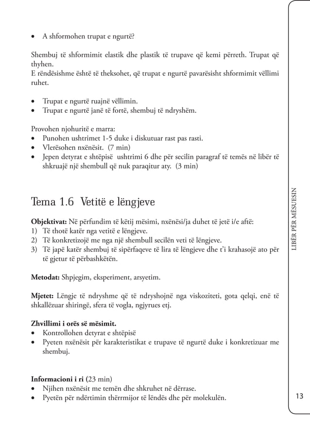 Liber mesuesi fizika 6 | PDF