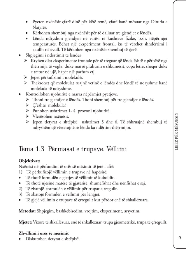 Liber mesuesi fizika 6 | PDF