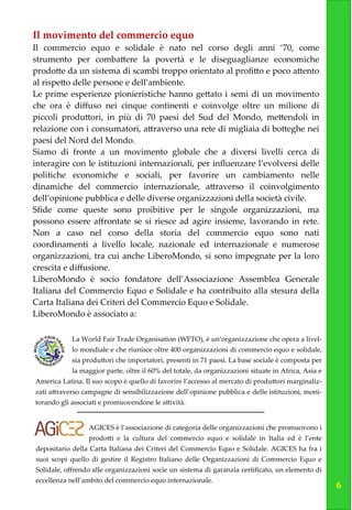 Libero mondo commercio equo solidale e sociale | PDF