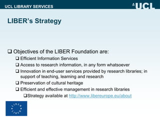 LIBER's portfolio of EU projects | PDF