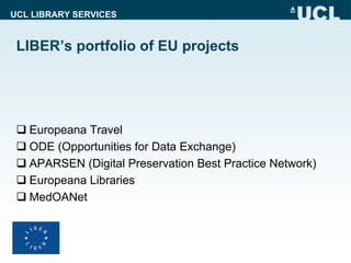 LIBER's portfolio of EU projects | PDF