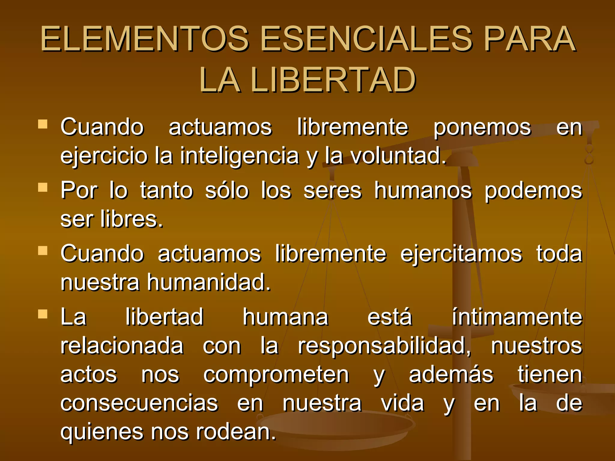 Libertad del ser humano | PPT