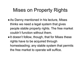 Libertarian Ethics, Lecture 3 with David Gordon - Mises Academy | PPT ...