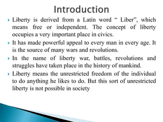 The Word Liberty And Freedom