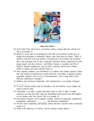 Liberty busi 330 midterm | DOCX | Marketing and Advertising | Business