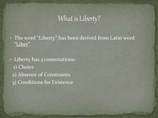 Presentation On Liberty | PPTX