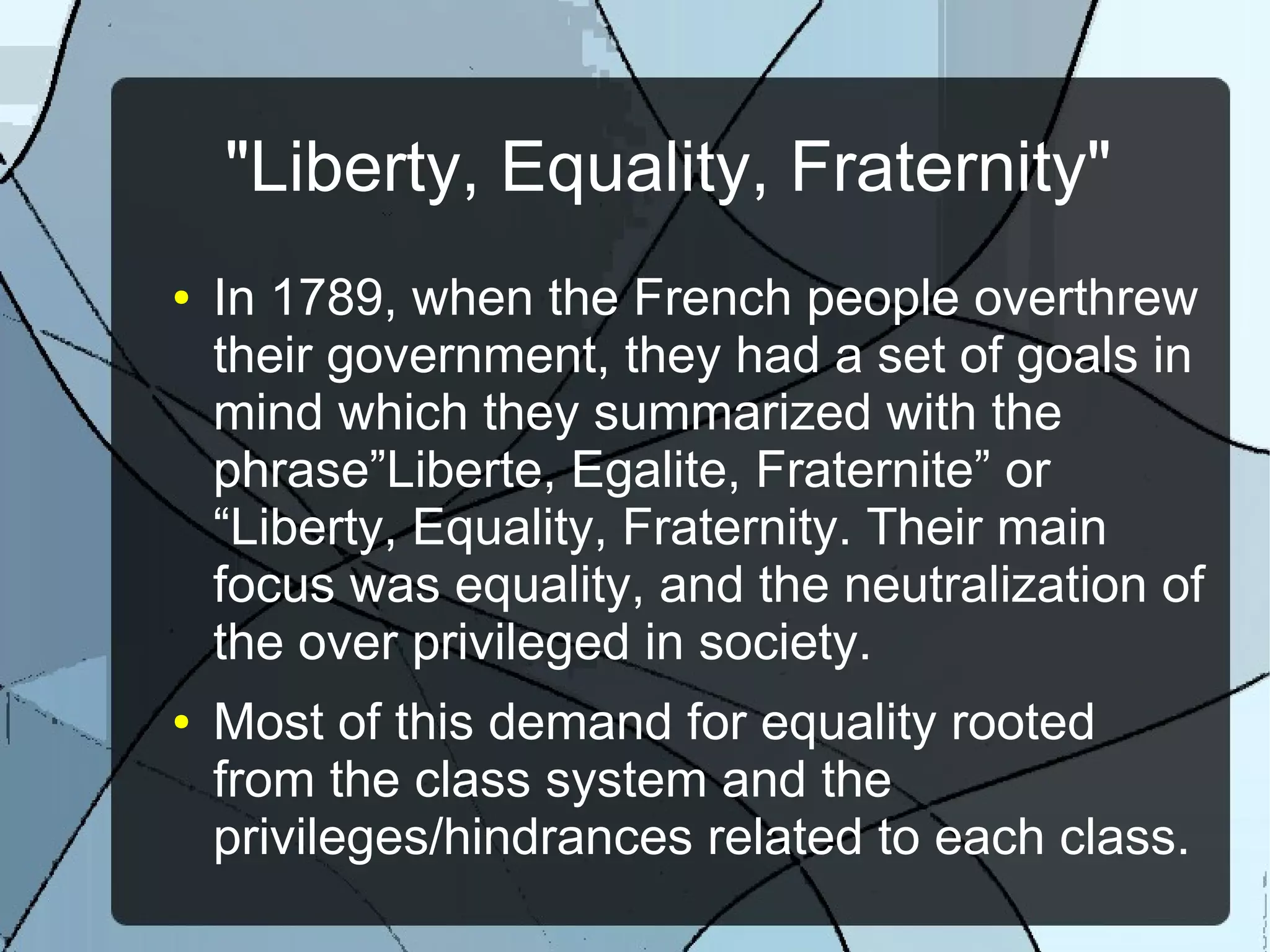Liberty, equality, fraternity | PDF