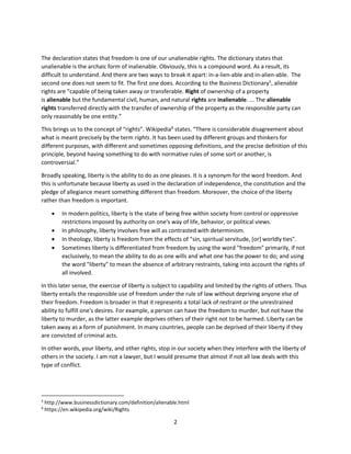 Liberty, Freedom and Rights | PDF