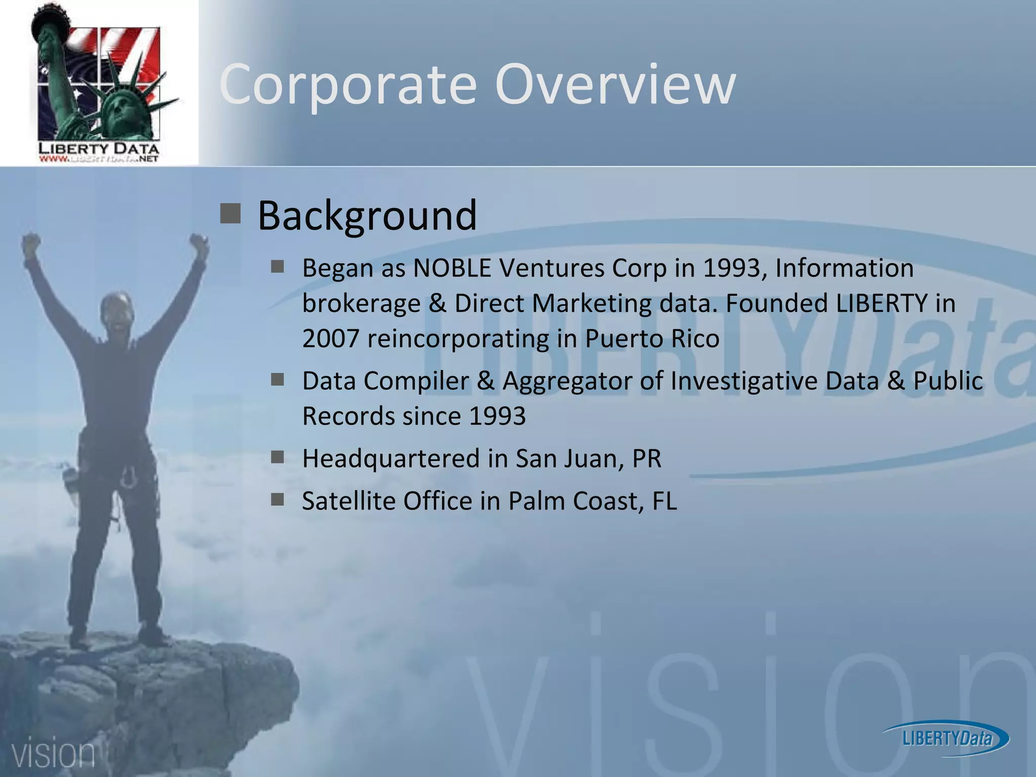 Liberty Data Solutions, Know your Client | PPT