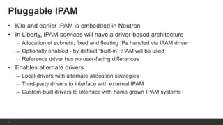 Subnet Pools and Pluggable IPAM | PPT