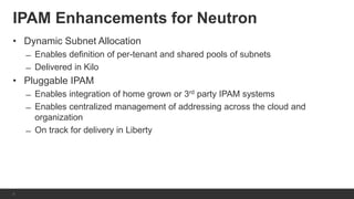 Subnet Pools and Pluggable IPAM | PPT
