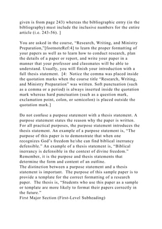 LIBERTY UNIVERSITY SCHOOL OF DIVINITYA Sample Pa.docx