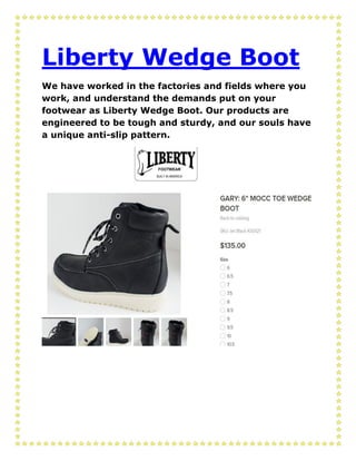 Liberty wedge boot | PDF