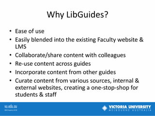 Lib guide presentation_lisa_curran | PPT